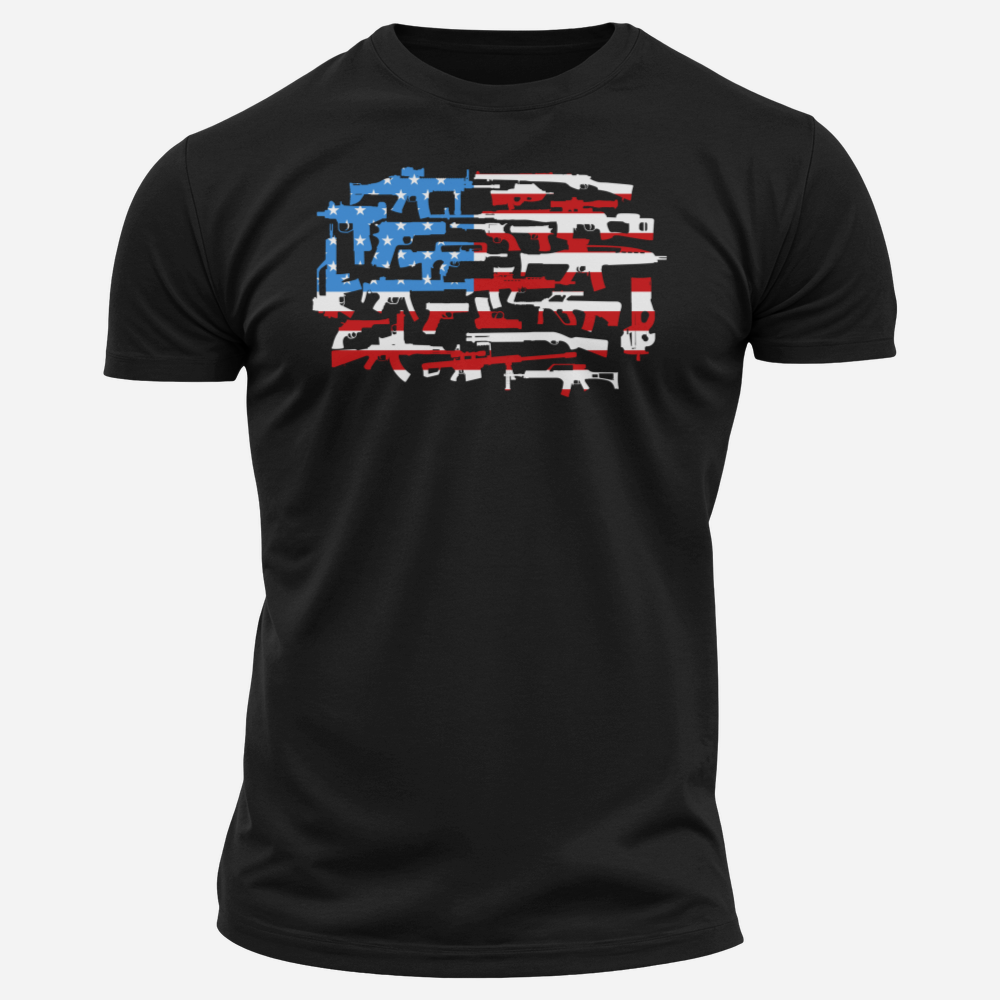 GUNS FLAG FREEDOM SHIRT – 2A Brotherhood